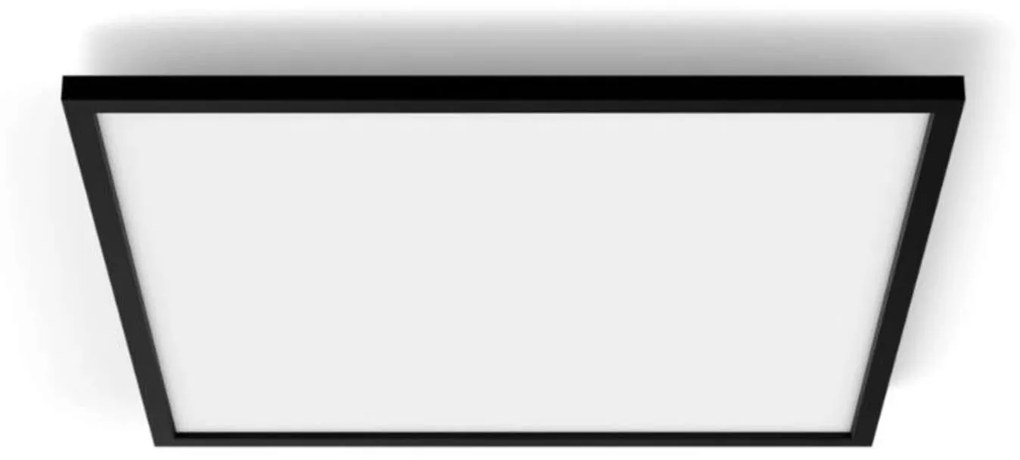 Philips Hue Smart osvětlení - Chytré stropní LED svítidlo, 60x60 cm, 39 W, stmívatelné, s ovladačem, bílé světlo, černá 929003597601