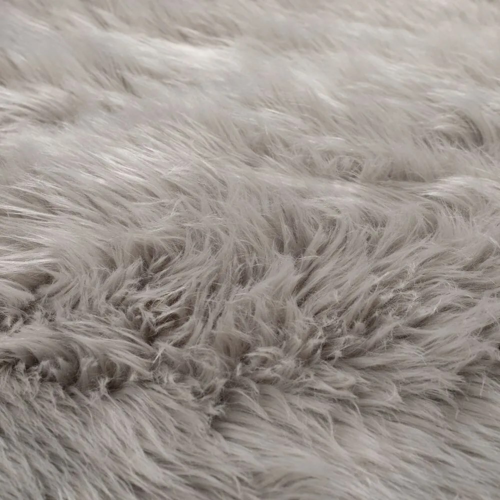 Flair Rugs koberce Kusový koberec Faux Fur Sheepskin Grey - 80x150 cm