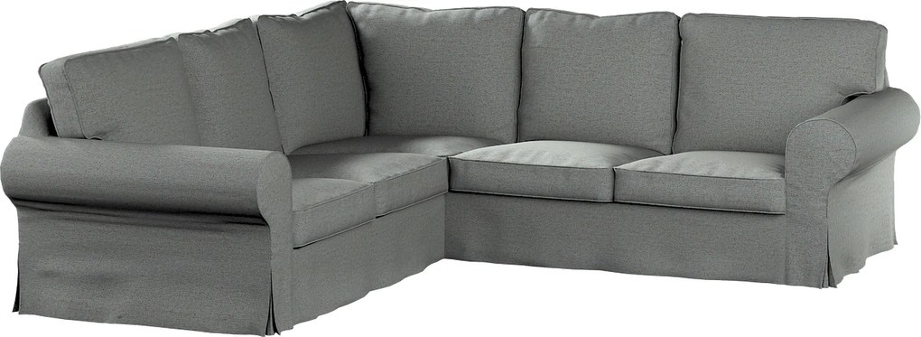 Potah na pohovku IKEA Ektorp rohová barva modrá látka pletený vzor