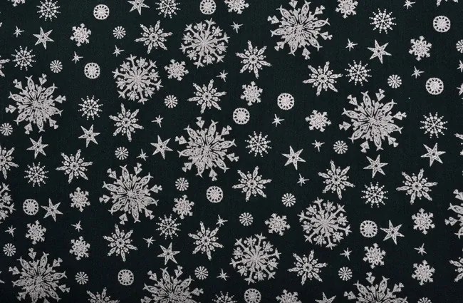 Vesna | Brilltex bavlněná Tkanina 140 cm Vánoční temně zelená