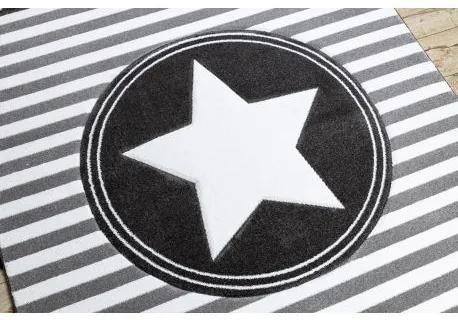 koberec PETIT HVĚZDA, šedý velikost 140x190 cm | krásné koberce cz