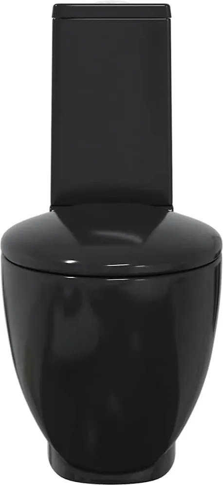 Keramické WC kombi kulaté spodní odpad černé 3059889