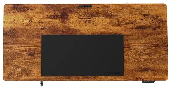 Lama Plus Elektricky výškově nastavitelný stůl UPLIFT — 160 cm, hnědá / černá