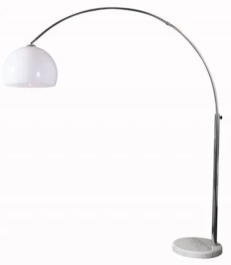 Stojací lampa BANGUI 175 - 205 cm Dekorhome Bílá