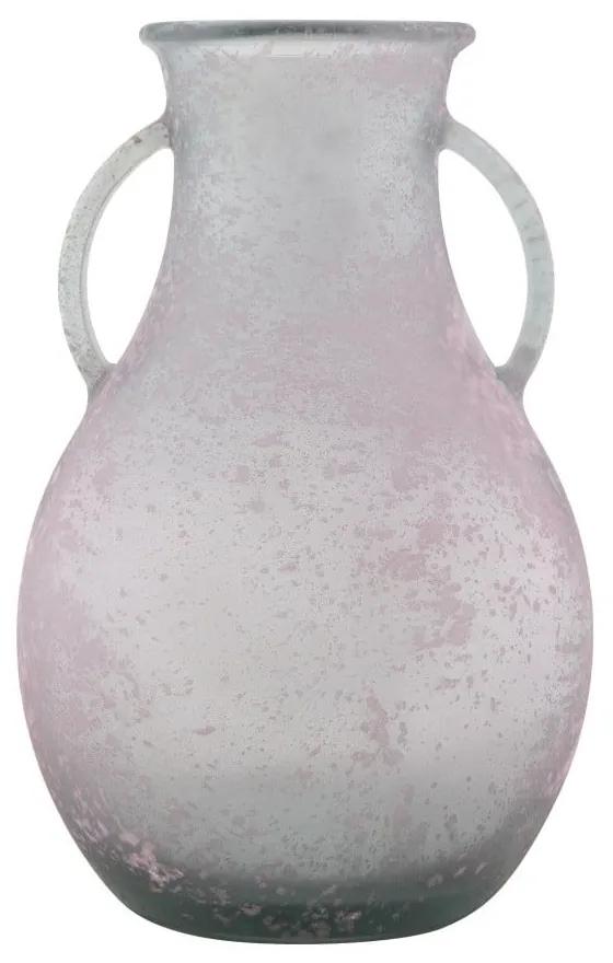 Růžová váza z recyklovaného skla Mauro Ferretti Anfora, ⌀ 32 cm