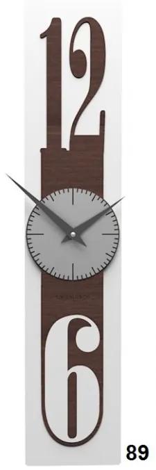 Designové hodiny 10-026 natur CalleaDesign Thin 58cm (více dekorů dýhy) Dýha bělený dub - 81