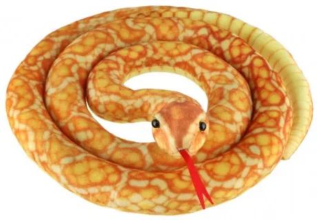 Had plyšový 200cm oranžovo-žlutý