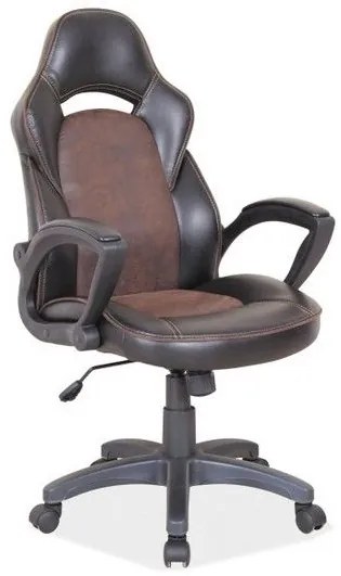 Kancelářská otočná židle Q-115 - hnědá