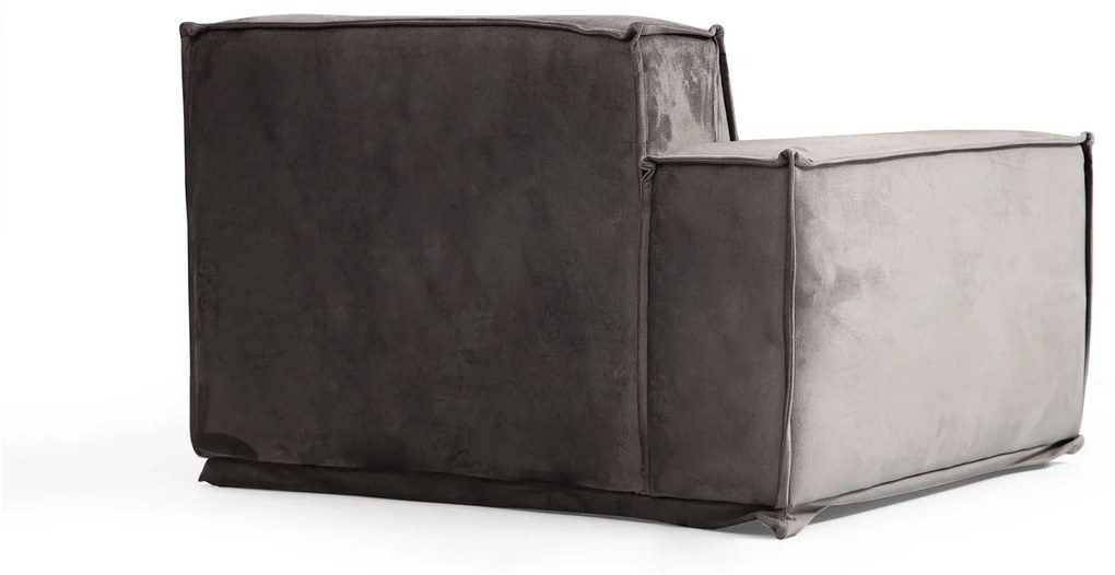 Designová rohová sedačka Valtina II šedá - levá