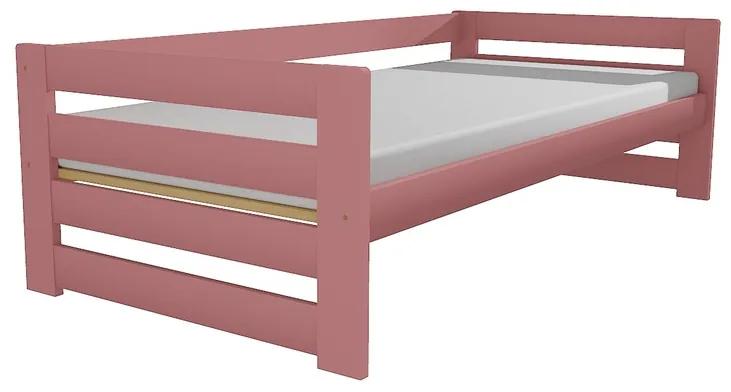 Vomaks Dětská postel M 002 NEW* 80 x 190 cm netransparentní barva růžová