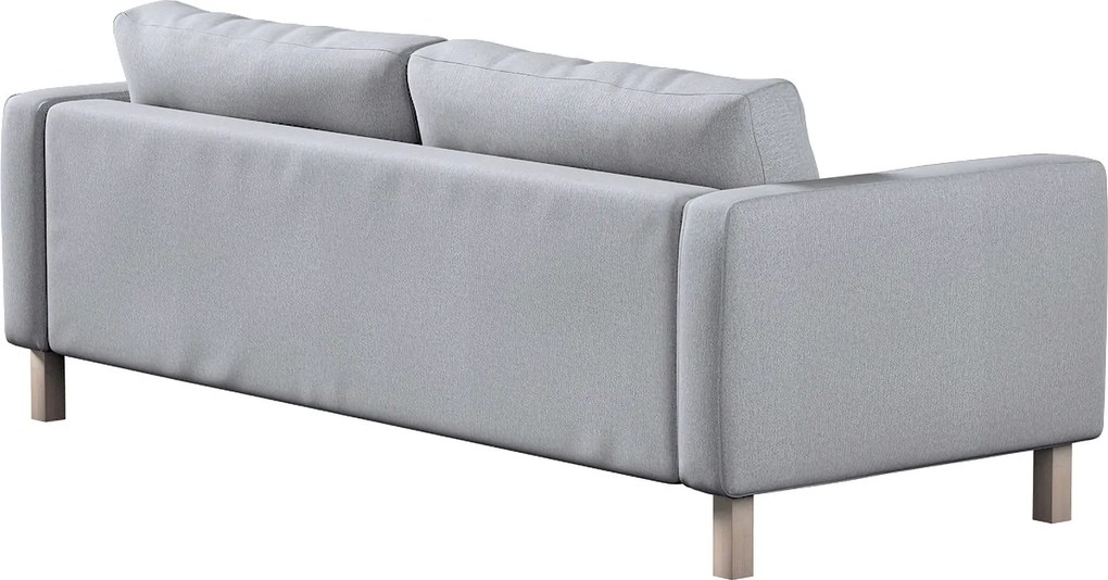 Potah na pohovku IKEA Karlstad, 3-místná, rozkládací barva šedá látka pletený vzor