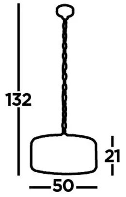 Searchlight 82101-5CC Závěsný / přisazený glamour lustr CHAPEAU