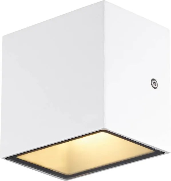LA 1002033 SITRA CUBE WL, LED venkovní nástěnné a stropní nástavbové svítidlo, bílá, IP44, 3000K, 10W - BIG WHITE (SLV)