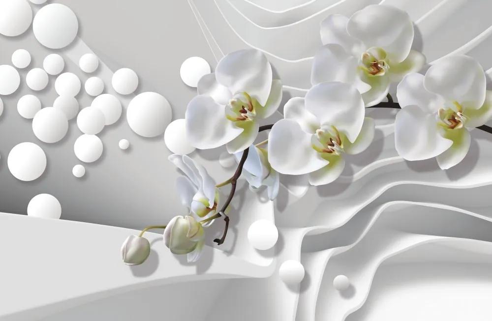 Fototapeta Bílé Orchideje Samolepící tapety 104x70.5