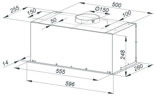 Beko HNU61422B Vestavný odsavač par