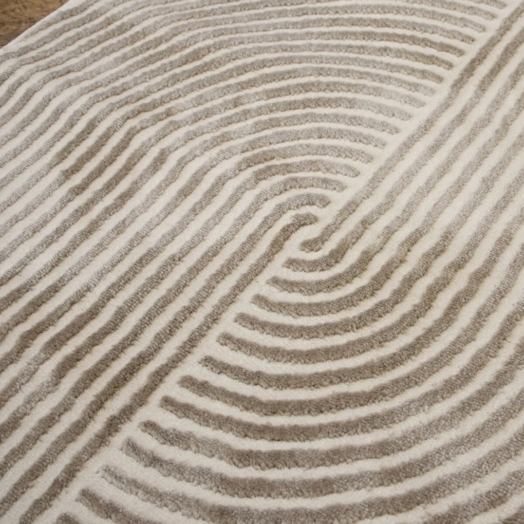 Angel Carpet, Kusový koberec Zafiro 19 Gold, 160x230, žlutá, kancelář
