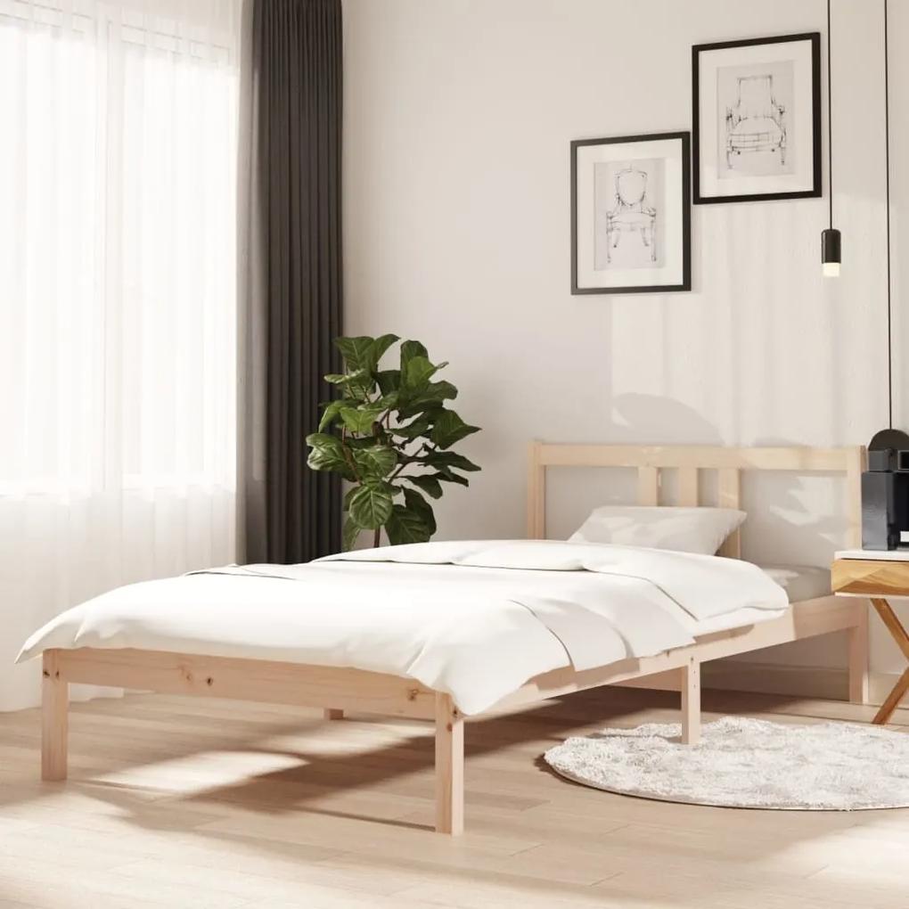 vidaXL Rám postele masivní dřevo 100 x 200 cm [814875] Barva: Přírodní