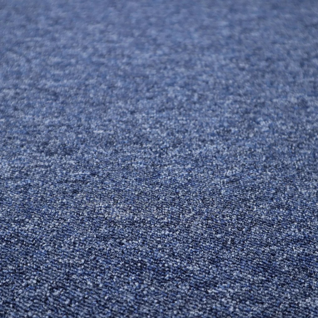 Condor Carpets, Metrážový koberec Classica 582, zátěžový, na míru, šíře 4m,5m, modrá, ab (mřížka), chodba / předsíň