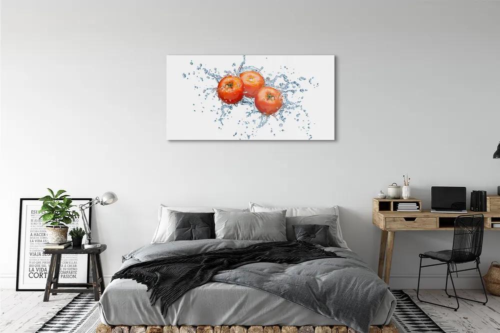 akrylový obraz rajčata voda 125x50 cm