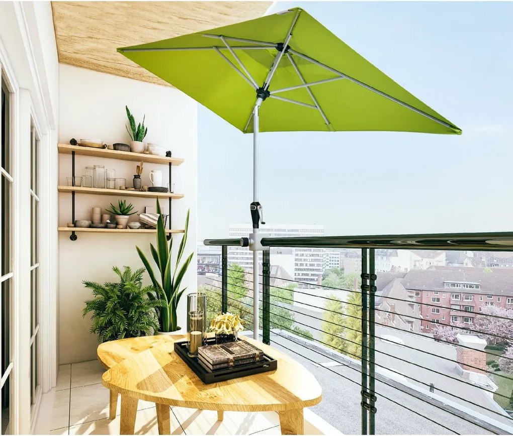 Doppler ACTIVE zahradní slunečník 210 x 140 cm zelená
