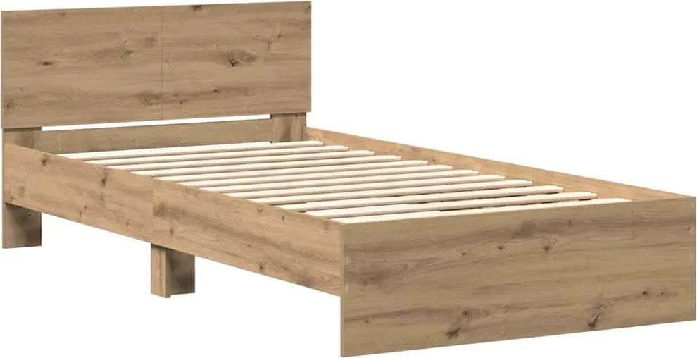 Rám postele s čelem s čelo Dub artisan 203 x 104 x 70 cm 3376051