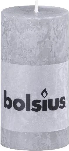 Bolsius Rustic Válec 68x130 šedá svíčka