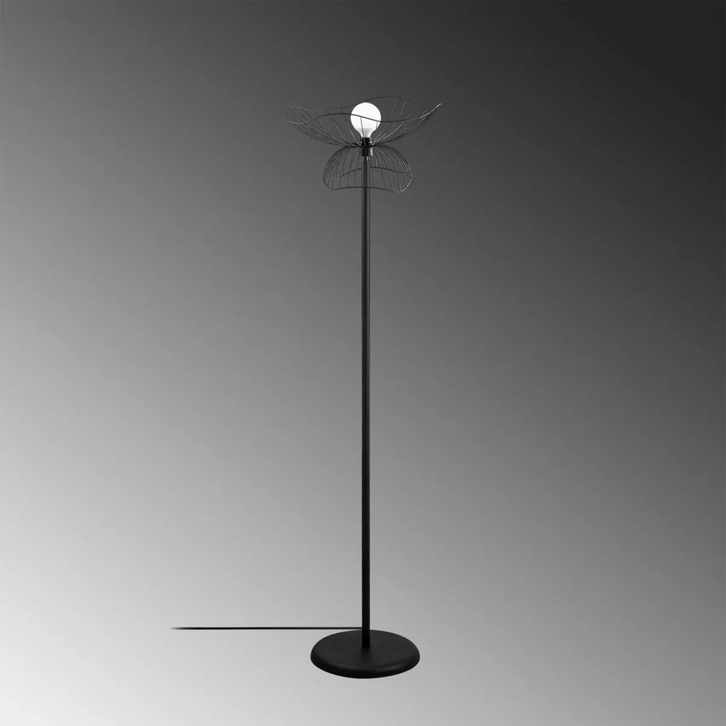 Stojací lampa Farac 148 cm černá