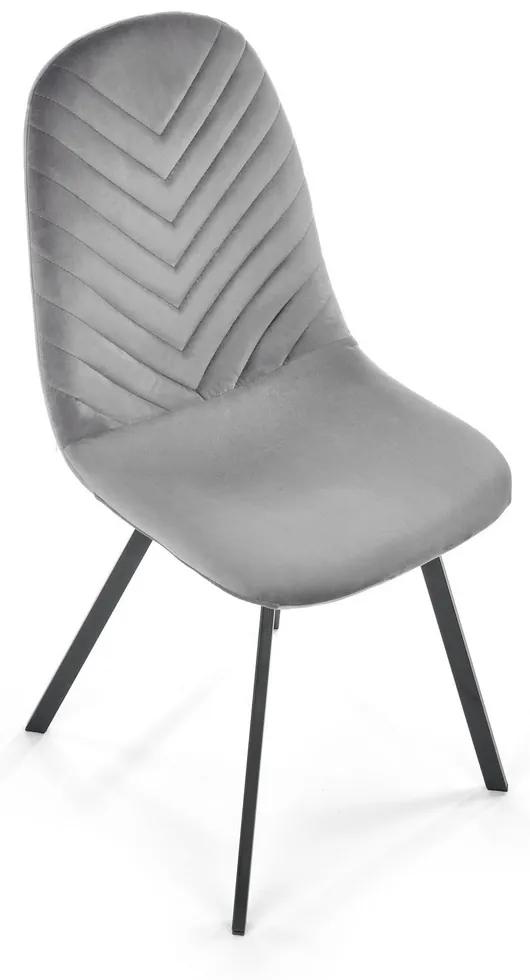 Jídelní židle Paige, šedá / černá