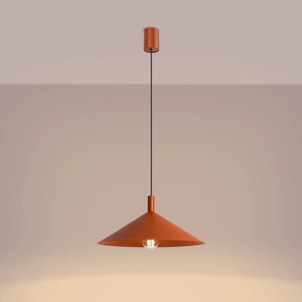 Sollux Lighting Závěsné svítidlo NOX 40 okrově červené