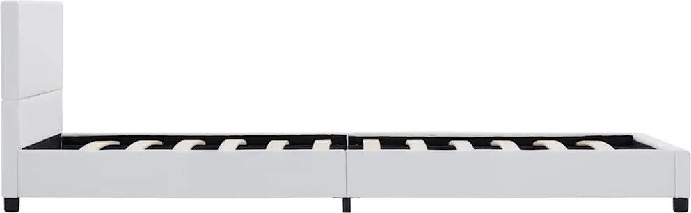 Rám postele bílý umělá kůže 90 x 200 cm 284762