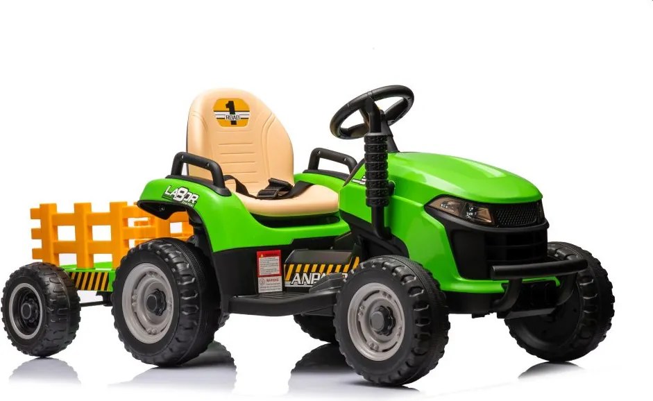 LEAN CARS Akumulátorový traktor BBH-030, zelený