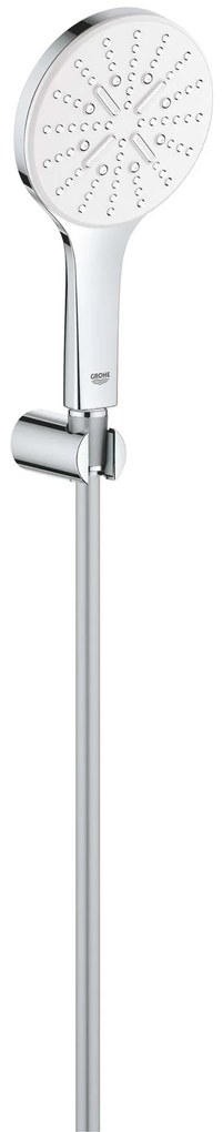 Grohe Rainshower SmartActive - Sada sprchové hlavice 130 9,5 l/min, 3 proudy, držáku a hadice, měsíční bílá 26581LS0