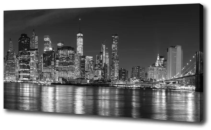 Wallmuralia Foto obraz na plátně Manhattan noc 100x50 cm