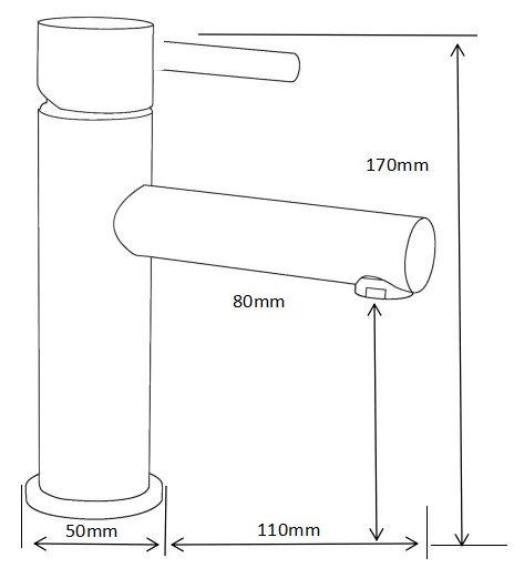 Umyvadlová baterie Mexen Elba One černá/zlatá