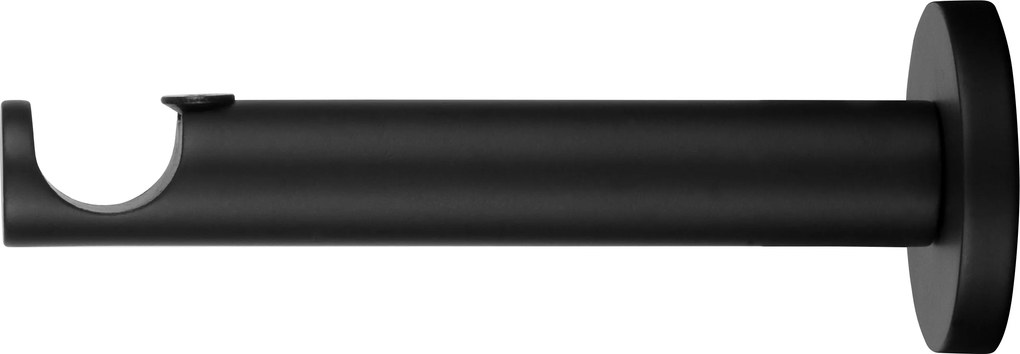 Moderní držák rovný 19 mm černá matná