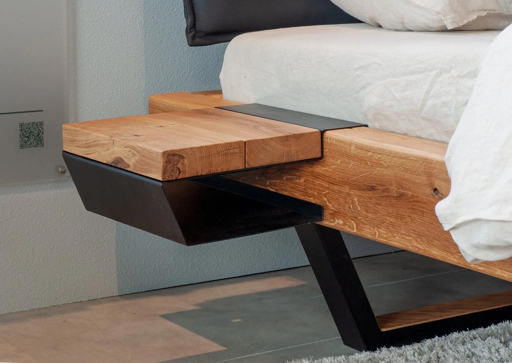 GK Závěsný noční stolek z dubového masivu NINA, 38,5 cm