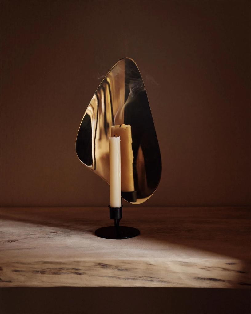 Svícen na klasickou svíčku Flambeau 34 cm šedý