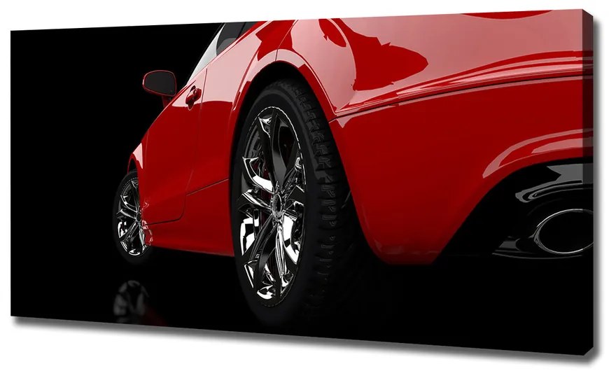 Wallmuralia Foto obraz na plátně Červené auto 120x60 cm
