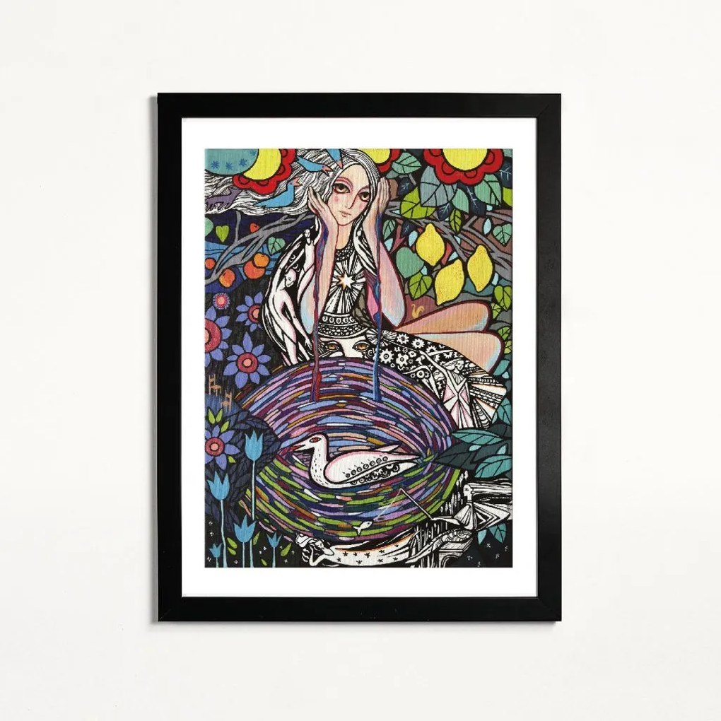 Yulia Novikova | Návyky Rám: Černý, Velikost: 30 x 20 cm