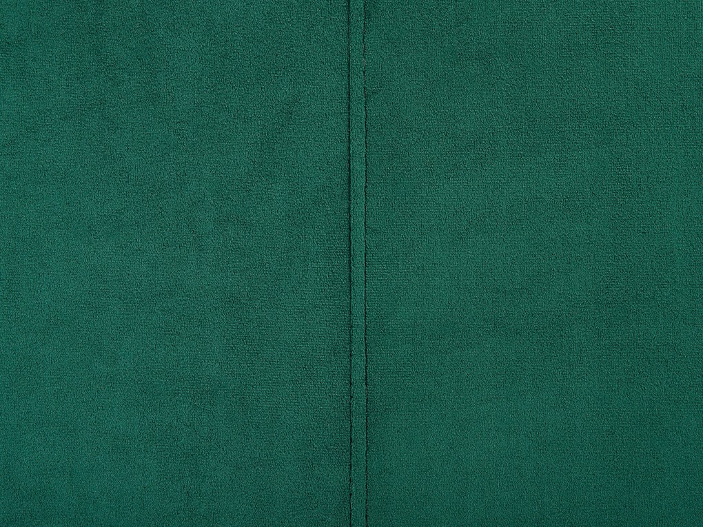 Sametový, tmavě zelený taburet OSLO Beliani