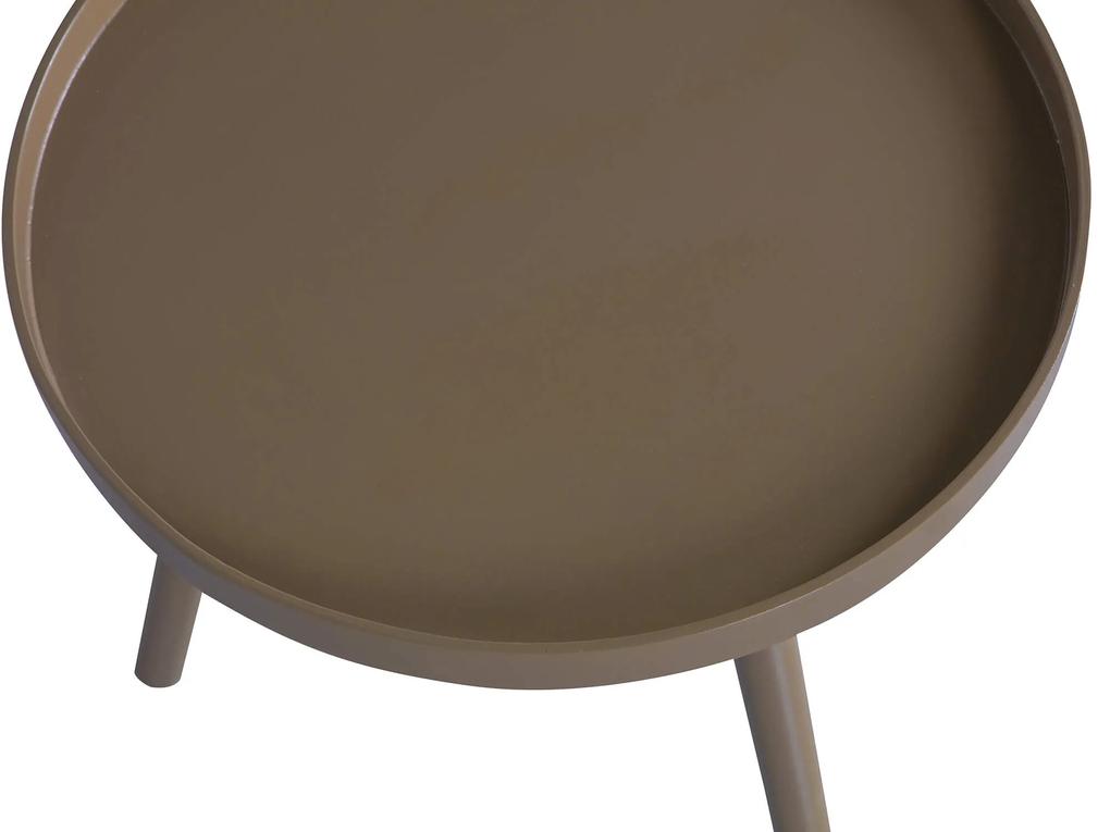 Konferenční stolek sasha ø 41 cm hnědý MUZZA