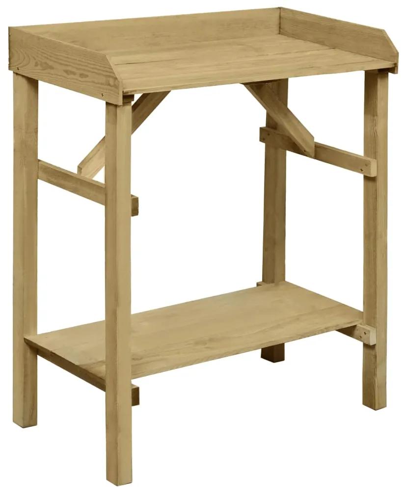 45302 vidaXL Přesazovací stolek impregnovaná borovice 75 x 40 x 90 cm