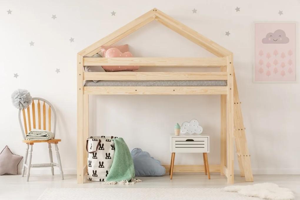 Vyvýšená postel domeček clasic Play side rozměr lůžka: 80 x 200 cm