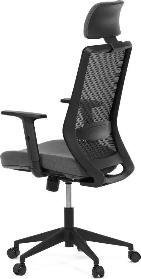 Kancelářská židle KA-V3329 BK, synchronní mechanismus, síťovina Šedá