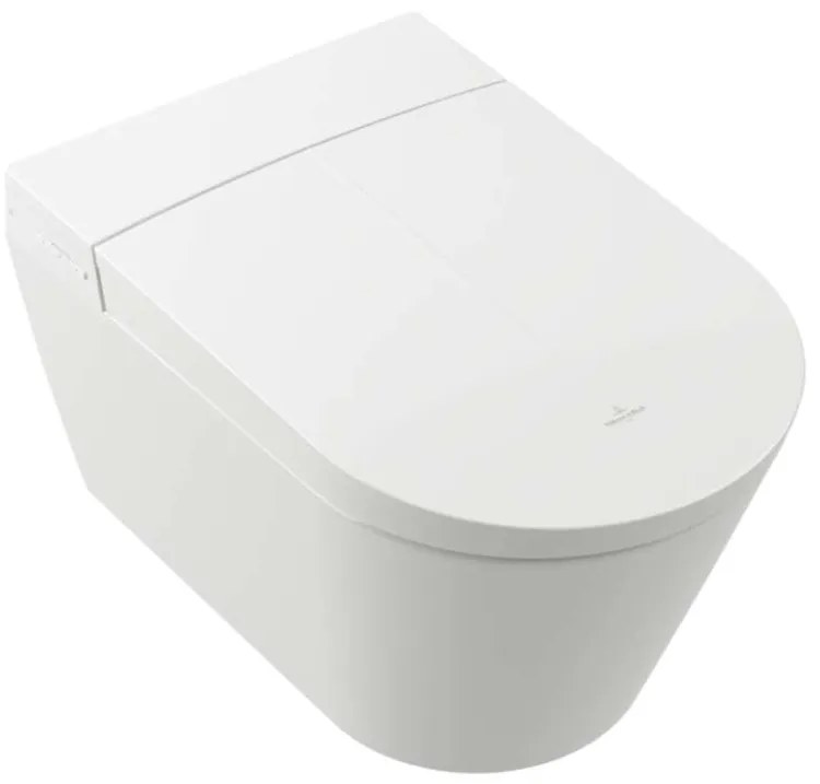 Villeroy & Boch Tivo - Elektronický bidet s keramikou, závěsný, DirectFlush, CeramicPlus, SoftClosing, alpská bílá V22EM101