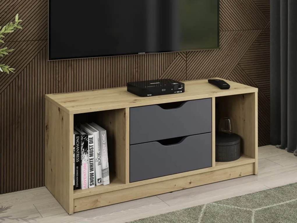 TV stolek Sten 100 cm, dub artisan/grafit