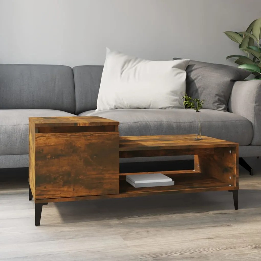 Konferenční Stolek 100X50X45 Cm Kompozitní Dřevo - Kouřový dub