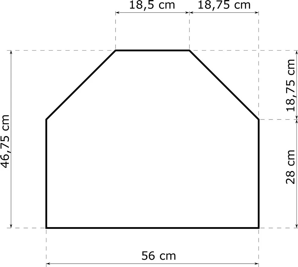 INDIANAPOLIS t | vitrína I-23 ROHOVÁ | 56 cm | UNI provedení | jasan tmavý