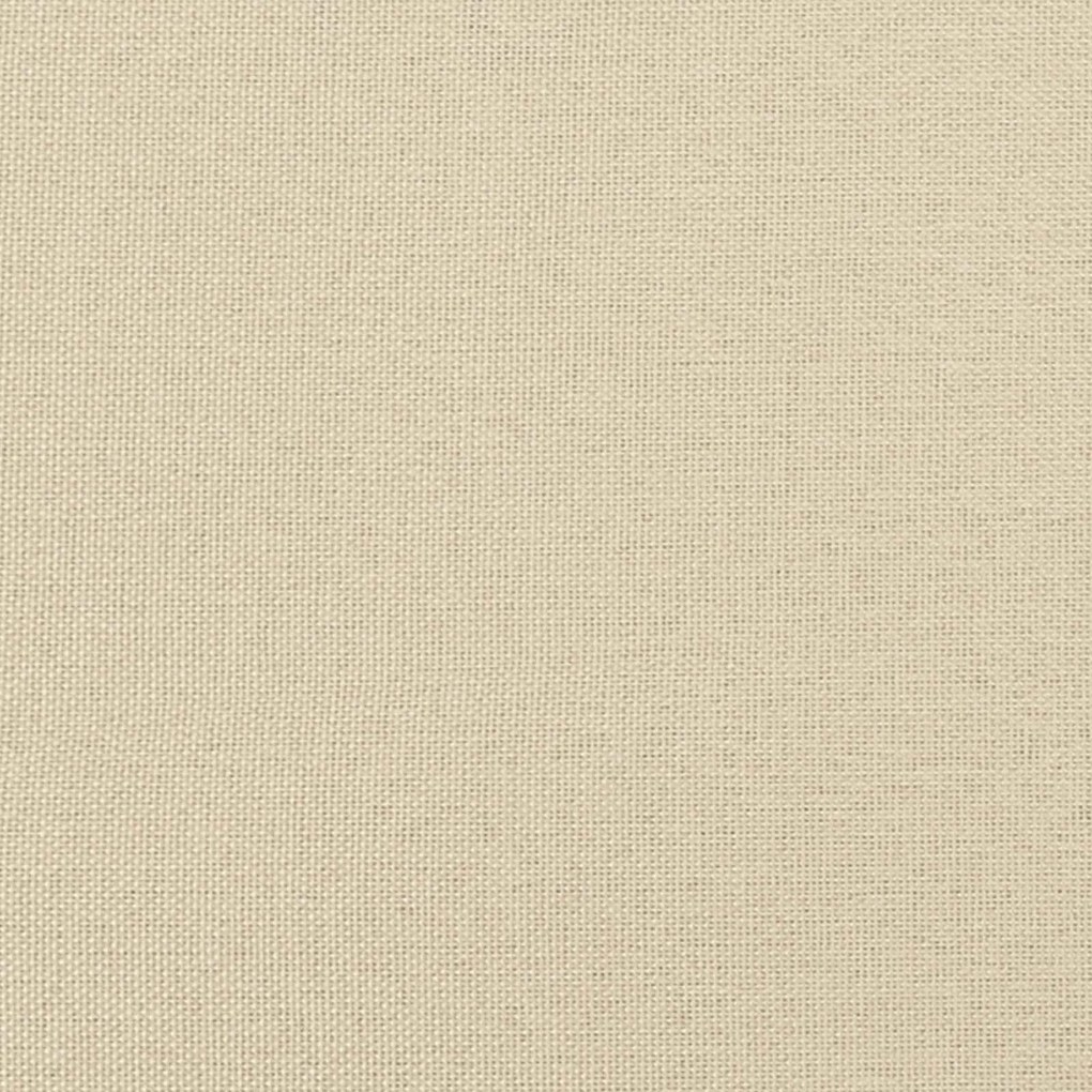 Postel s boxspringem s čelo Krémová 100 x 200 cm textil 3339446