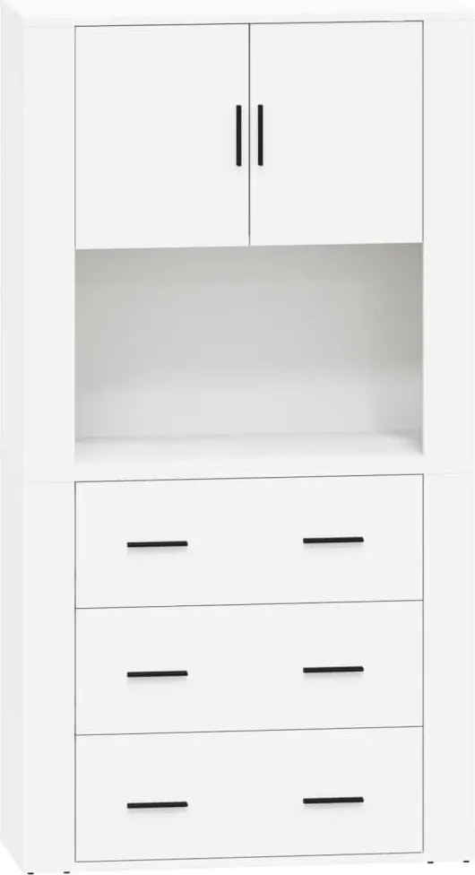 Skříň highboard bílá kompozitní dřevo 3185383